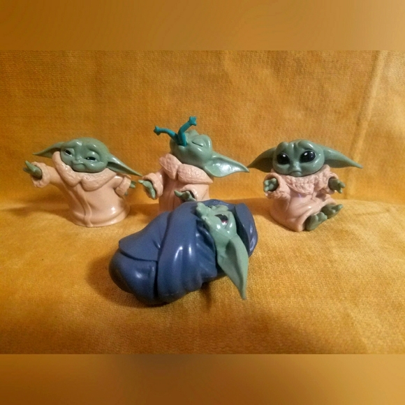 Toys | Baby Yoda Set Collectible Figurines | Poshmark